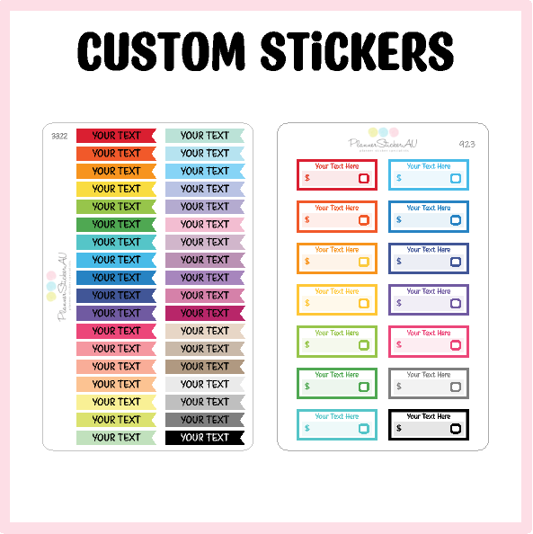 CUSTOM STICKERS – Planner Sticker AU