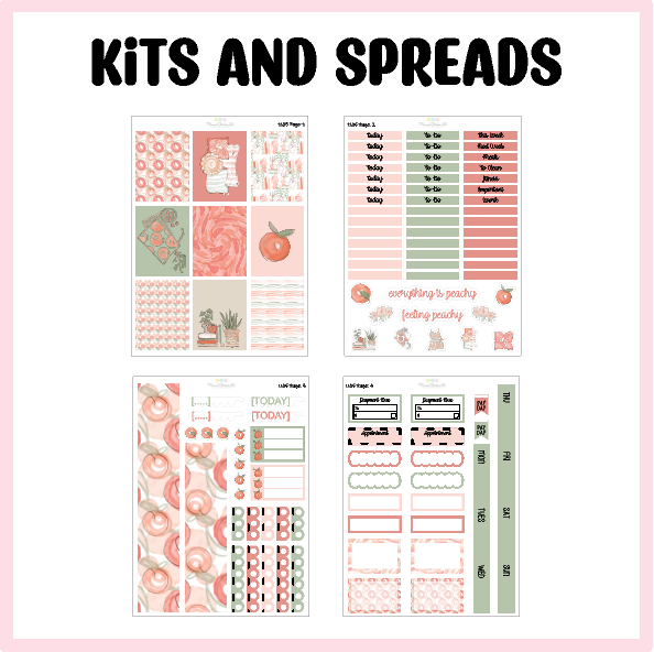 KITS AND SPREADS – Planner Sticker AU
