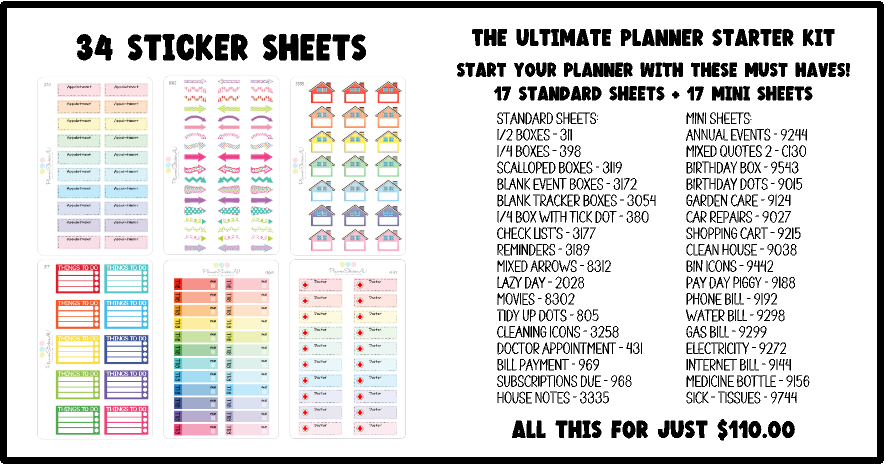 The Ultimate Planner Set-Up Pack – Planner Sticker AU