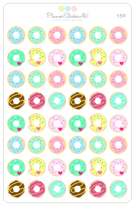 Mini Donuts | 139 – Planner Sticker AU