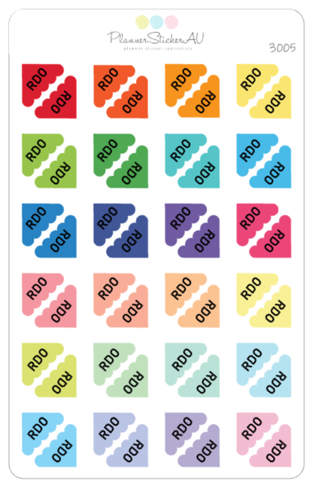 RDO Corner | 3005 – Planner Sticker AU