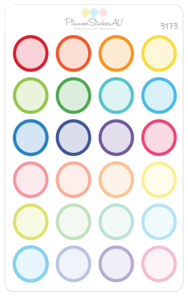 Note Dots - 2cm | 3173 – Planner Sticker AU