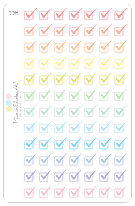 Check Tick Box | 3311 – Planner Sticker AU