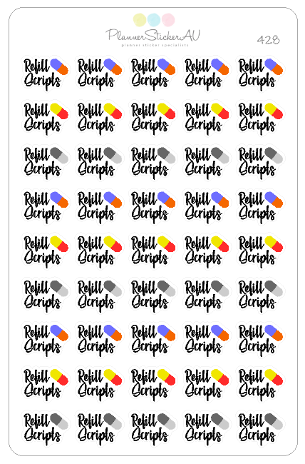 Refill Scripts | 428 – Planner Sticker AU