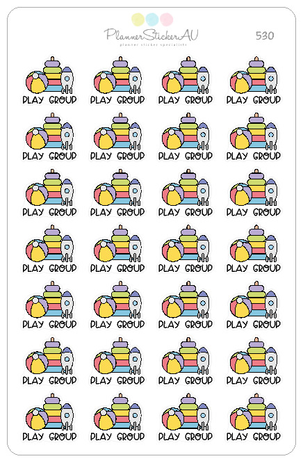 Play Group | 530 – Planner Sticker AU