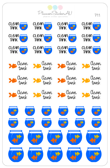 Fish Tank | 711 – Planner Sticker AU