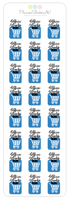 Mini Sheet | OfficeWorks Run | 9180 – Planner Sticker AU