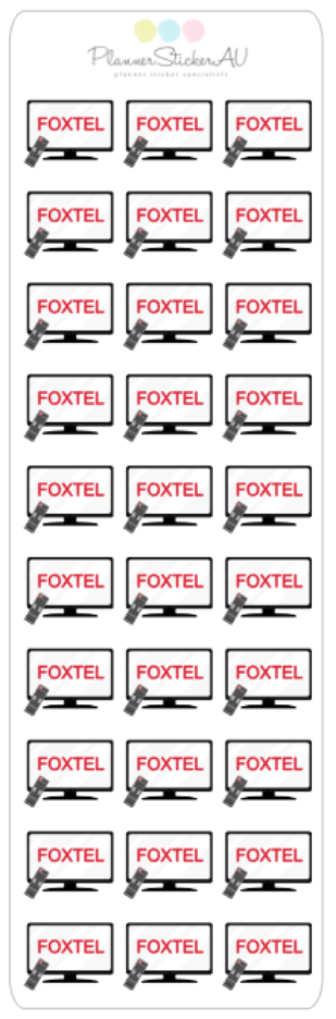 Mini Sheet | Foxtel | 9374 – Planner Sticker AU