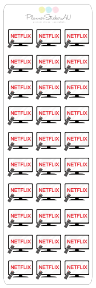 Mini Sheet | Netflix | 9375 – Planner Sticker AU