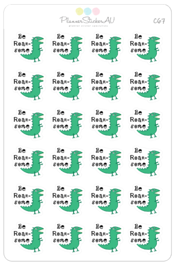 Be Roar-Some | C67 – Planner Sticker AU