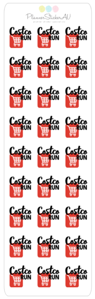 Mini Sheet | Costco Run | 9047 – Planner Sticker AU